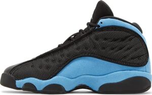 jordan big kid's 13 retro black/university blue-white (884129 041) - 4.5