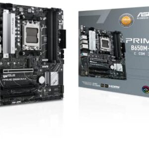 ASUS Prime B650M-A-CSM Micro-ATX Commercial Motherboard, DDR5, PCIe 5.0 M.2 Support