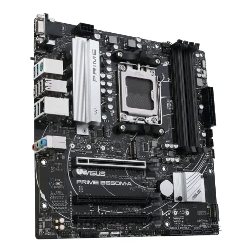 ASUS Prime B650M-A-CSM Micro-ATX Commercial Motherboard, DDR5, PCIe 5.0 M.2 Support