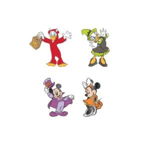 loungefly disney mickey & friends halloween 4pc pin set