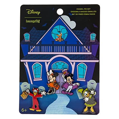 Loungefly Disney Mickey & Friends Halloween 4Pc Pin Set