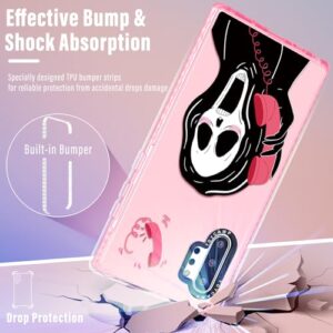 Toycamp for Note 10 Plus Case, Cute Funny Skull Skeleton Design for Women Girls Boys Teens for Galaxy Note 10 Plus Cases, Cute Cartoon Face Print Cover for Samsung Note 10 Plus Case 5G