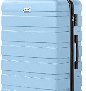 AnyZip Luggage PC ABS Hardside Lightweight Suitcase with 4 Universal Wheels TSA Lock Checked-Large 28 Inch Light Blue