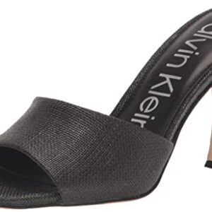 Calvin Klein Women's Bradon Heeled Sandal, Black 001, 9