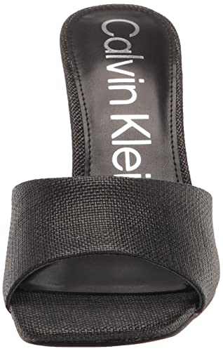 Calvin Klein Women's Bradon Heeled Sandal, Black 001, 9