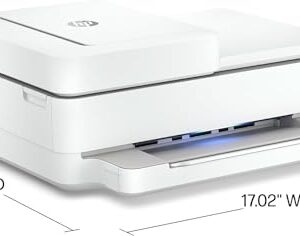 HP Envy 6455e Wireless Color All-in-One Printer with 6 Months Free Ink (223R1A) (Renewed Premium), white