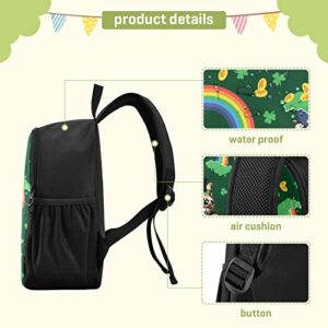 Sletend Toddler Backpack St.patrick's Day Cat Rainbow Cartoon Waterproof Mini Backpack Boys/Girls Cute Small Backpack Kindergarten Pre School Bags (S)