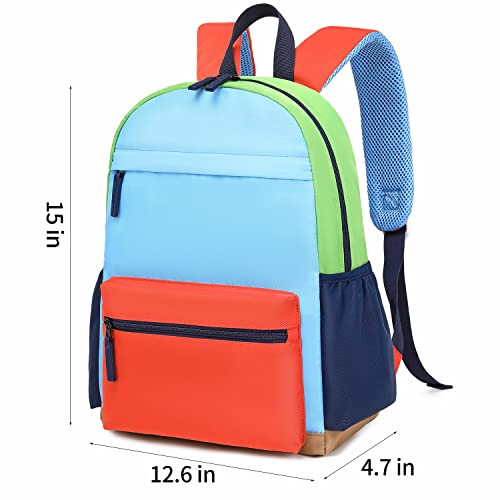 SHENHU Waterproof Kids Backpack Lightweight Kindergarten SchoolBag Bookbag Preschool Bag with Buckles,Laces for Boy Girl