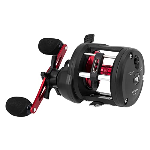 KastKing ReKon Level Wind Trolling Fishing Reel, Round Conventional Baitcasting Reels, Size 10, Right Handed