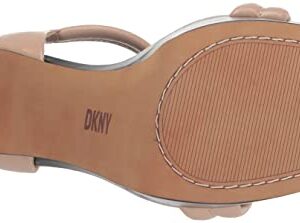 DKNY Women's Comfortable Chic Shoe Jaysha Heeled Sandal, Gold Sand, 7.5