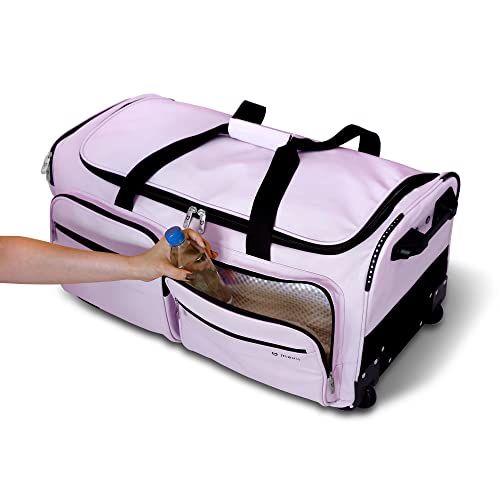 Mavii™ 2023 LIMITED EDITION: Garment Rack Duffel-Wheeled 28 Inch Collapsible Bag, Travel Costume Rack Rolling Upright Luggage, Lavender…