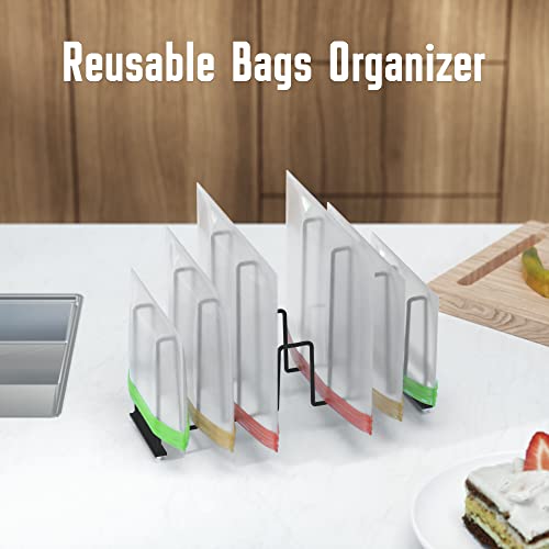 TRAORM Stasher Reusable Silicone Bags Drying Rack, Reusable Silicone Bags for Food Storage Drying Rack, Sandwich Bags, Gallon Bags, Snack Bags, Freezer Bags Drying Rack,（Silicone Bag not Included）