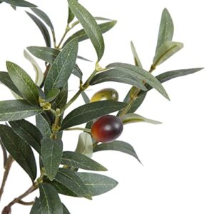 Kazeila Artificial Olive Tree Realistic Fake Silk Tree 6 Feet Tall Faux Plant for Home Decor Indoor