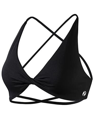 AUROLA Venus Sports Bras Women Workout Athletic Removable Padded Backless Strappy Low Support Gym Fitness Yoga Crop Top