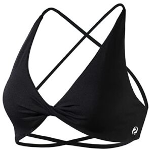 AUROLA Venus Sports Bras Women Workout Athletic Removable Padded Backless Strappy Low Support Gym Fitness Yoga Crop Top