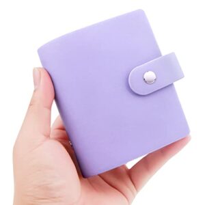 52 pockets mini photo album for fujifilm instax mini instant film, polaroid snap, z2300, socialmatic instant cameras & zip instant printer (purple, 1pack)