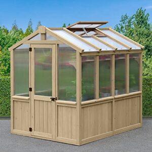 yardistry 6.7' x 7.8' meridian greenhouse