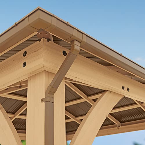 Yardistry Rain Gutter Kit for The 12' x 12' Meridian Gazebo