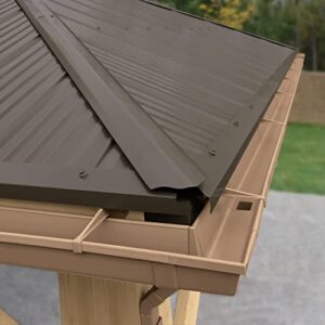 Yardistry Rain Gutter Kit for The 12' x 12' Meridian Gazebo