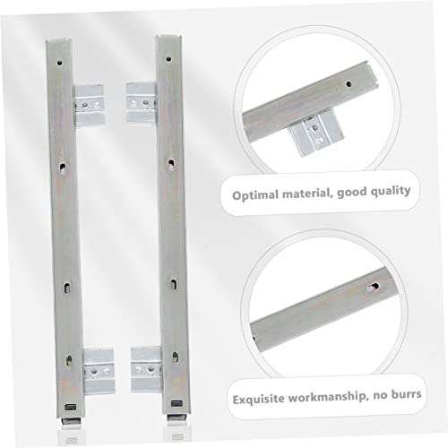 WOONEKY Keyboard Rails Keyboard Tray 1 Pair Full Slide Thickness White Construction Side Bearing Inches Mounting Furniture Stand Slide-Out Out Duty Steel Metal Mount Track Drawer