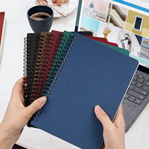 Spiral Notebooks A5 Lined 10Pcs College Ruled Journals Bulk-5 Colors Cover, 120 Pages/60 Sheets, 8.3 "x 5.8", for Students Office Business Subject Diary Ruled Book