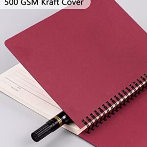 Spiral Notebooks A5 Lined 10Pcs College Ruled Journals Bulk-5 Colors Cover, 120 Pages/60 Sheets, 8.3 "x 5.8", for Students Office Business Subject Diary Ruled Book