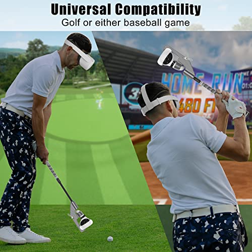 [2023 Upgraded] VR Golf Club for Oculus Quest 2, Oculus Golf Club Attachment Adapter for Oculus Quest 2 Controller and Oculus Quest 1, VR Golf Club Handle Extension Accessory Enhance Game Experience