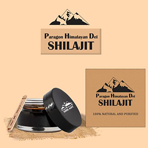 Shilajit Pure Himalayan Organic, Authentic Shilajit Resin Pure Body Extra Detox with Anxiety Supplements| Fulvic Minerals| Fulvic Acid Supplement for Immune Support & Boosting Brain Energy (20 Grams)