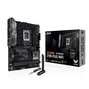 asus tuf gaming z790-plus wifi lga 1700(intel®12th&13th gen) atx gaming motherboard(pcie 5.0,ddr5,4xm.2 slots,16+1 drmos,wifi 6,2.5gb lan,front usb 3.2 gen 2 type-c®,thunderbolt 4(usb4),aura rgb)