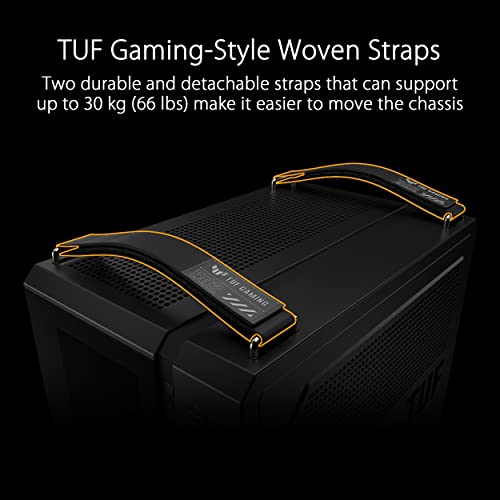 ASUS TUF Gaming GT502 ATX Mid-Tower Computer Case with Front Panel RGB Button, USB 3.2 Type-C and 2X USB 3.0 Ports