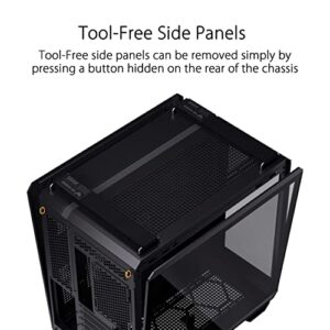 ASUS TUF Gaming GT502 ATX Mid-Tower Computer Case with Front Panel RGB Button, USB 3.2 Type-C and 2X USB 3.0 Ports