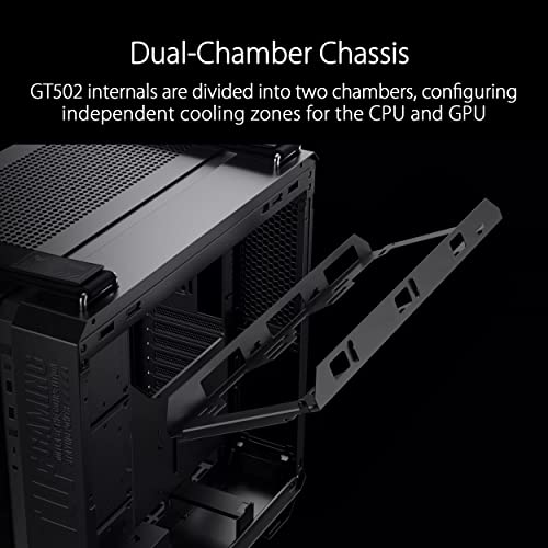 ASUS TUF Gaming GT502 ATX Mid-Tower Computer Case with Front Panel RGB Button, USB 3.2 Type-C and 2X USB 3.0 Ports