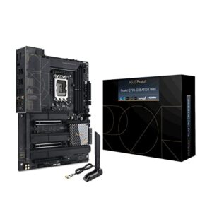 asus proart z790-creator wifi 6e lga 1700(intel® 12th&13th gen) atx content creator motherboard(pcie 5.0,ddr5,2x thunderbolt™ 4,10g&2.5g lan,4xm.2/nvme ssd,front panel usb 3.2 gen2x2 type-c)