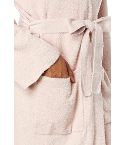 Barefoot Dreams CozyChic Lite® Barbie Robe Dusty Rose/White SM (US 6-8)