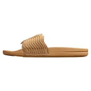 athletic propulsion labs women's techloom zigzag slide, tan, 7