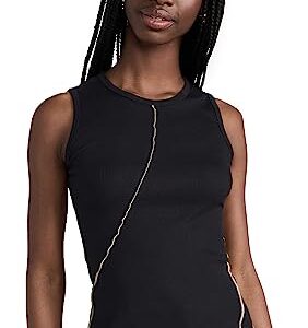 Helmut Lang Women's Muscle Base Tank, Basalt Black, S