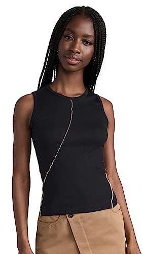 Helmut Lang Women's Muscle Base Tank, Basalt Black, S