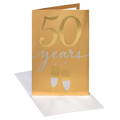 American Greetings 50th Anniversary Card for Couple (Beautiful and Lasting)