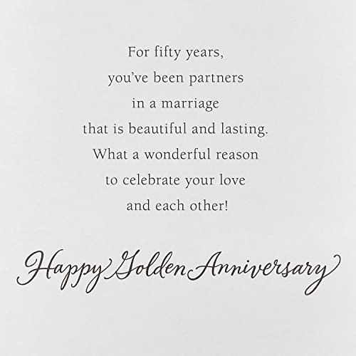 American Greetings 50th Anniversary Card for Couple (Beautiful and Lasting)