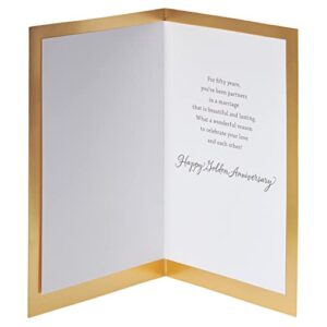 American Greetings 50th Anniversary Card for Couple (Beautiful and Lasting)