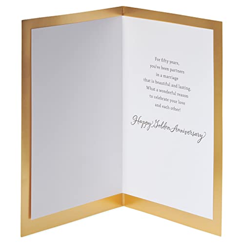 American Greetings 50th Anniversary Card for Couple (Beautiful and Lasting)