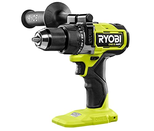 RYOBI ONE+ HP 18V Brushless Cordless 1/2 in. Hammer Drill with 2 Ah Lithium-Ion Battery and 3-1/2 in. Diamond Grit Impact Drive Bits (Bulk Packaging)