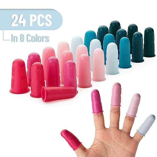 Mr. Pen- Hot Glue Gun Finger Protectors, 24 pcs, Silicone Finger Protectors, Rubber Fingers Tips, Rubber Finger Covers, Rubber Finger Tips Protector, Finger Gripper, Finger Grip, Finger Rubber Tips