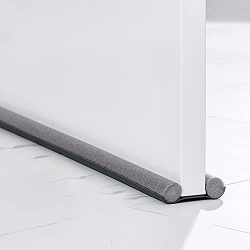 Door Draft Stopper Weather Stripping Noise Blockers Window Breeze Blockers Adjustable Door Sweeps for Exterior & Interior Doors 37.4inch Under Door Noise Blockers Door Draft Guard Black