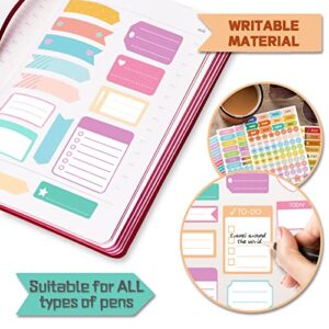 28 Sheets Planner Stickers and Accessories - 1200+ Calendar Stickers for Adults Planner - Seasonal, Weekly & Monthly Planner Holiday Stickers for Daily Journal, Planner, Scrapbook