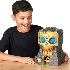 TREASURE X Lost Lands Skull Island Skull Temple Mega Playset, 40 Levels of Adventure. 4 Micro Sized Action Figs. Survive The Traps and Discover Guaranteed Real Gold Dipped Treasure