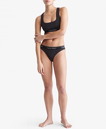 Calvin Klein Women's Athletic Unlined Bralette, Black