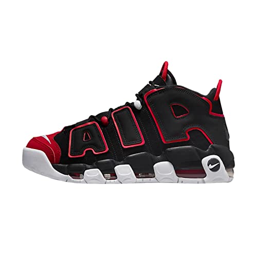 Nike Air More Uptempo '96 Mens Shoes Size - 9, Black/Black-university Red