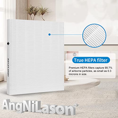 AP-1512HH Replacement Filter H13 Ture HEPA Compatible with Coway AP-1512HH, AP-1518R, AP-1519P, Airmega 200M Air Purifier, Part# 3304899, 1 HEPA Filter + 2 Carbon Pre-Filters