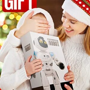 Large Smart Emo Robot Toys for Kids 5-7,Gesture Sensing Programmable Interactive Remote Control Robots for 8-12 with LED Eye Express for Boys 4-9 Years Old Birthday Gifts